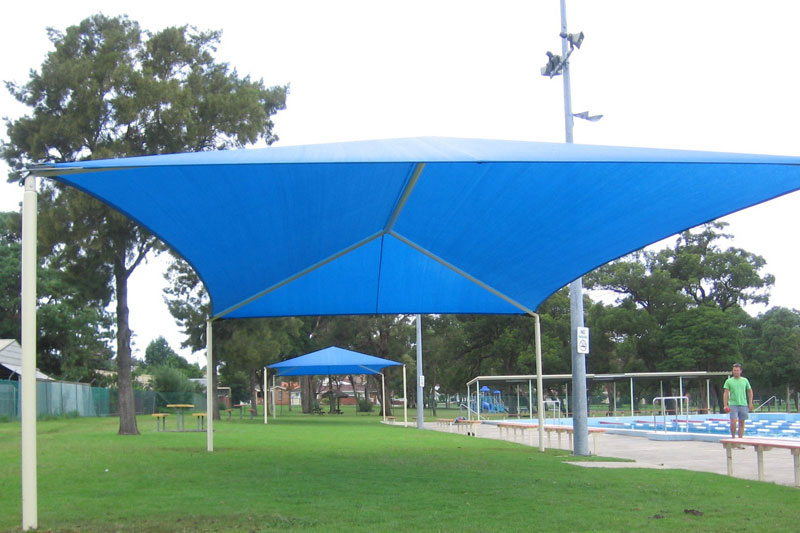 Hip Shade Structures, Large Area Canopy Shade, Shade Sails | Malibu ...